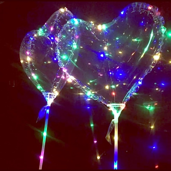 Costumes | Led Light Heart Balloons Heartevents Love Party | Poshmark